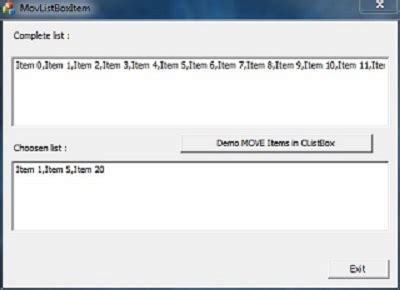 Dialog To Select And Sort Data With CListBox CodeProject