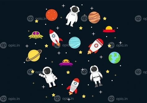 خرید و قیمت دانلود وکتور فضانورد با تصویر پس زمینه موشک برای کاوش در فضای بیرونی ترب