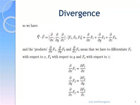 Divergence And Curl Pptx