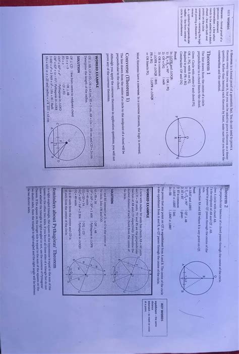 SOLUTION Circle Geometry Theorems Studypool