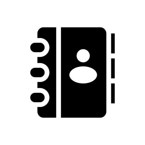 Contacts Book Icon Vector Symbol Design Illustration 26327235 Vector Art At Vecteezy