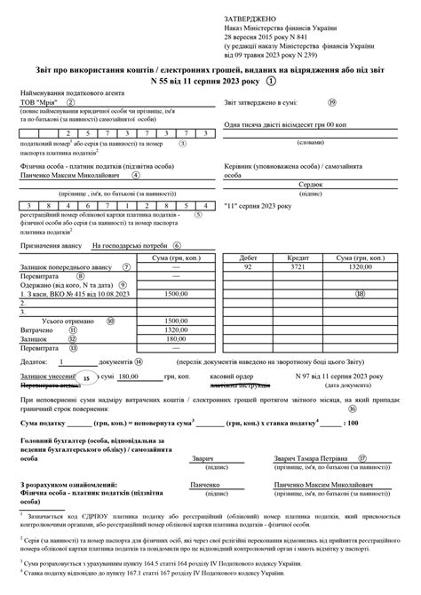 Авансовий звіт правила складання і приклад заповнення Податки And бухоблік № 65 Серпень 2023