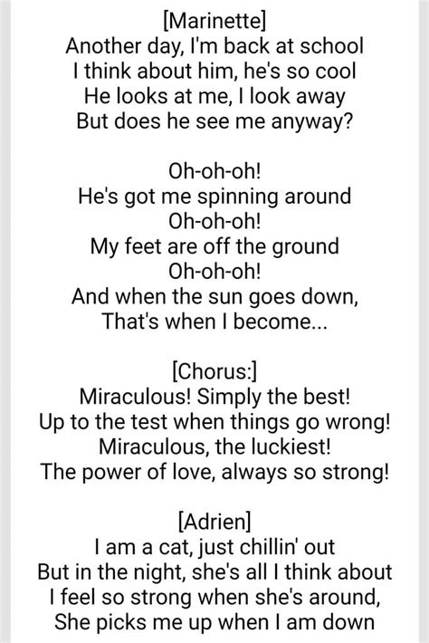 Miraculous Ladybug Song Lyrics Miraculous Amino