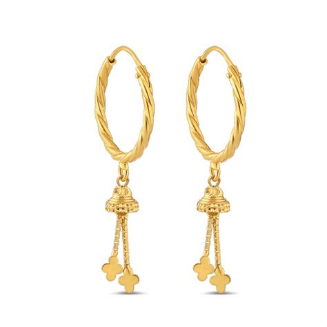 Real Gold Hoop Earrings 22ct Gold Purejewels Uk