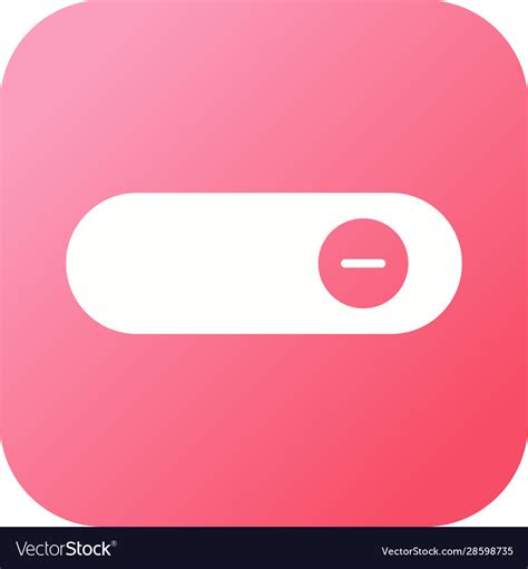 Beautiful Slide Button Glyph Icon Royalty Free Vector Image