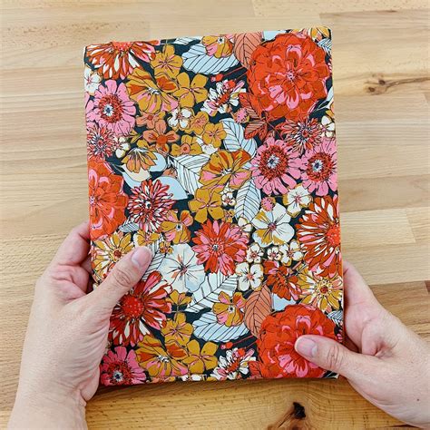 Fabric Book Cover Pattern Easy Tutorial For Diy Cloth Covers
