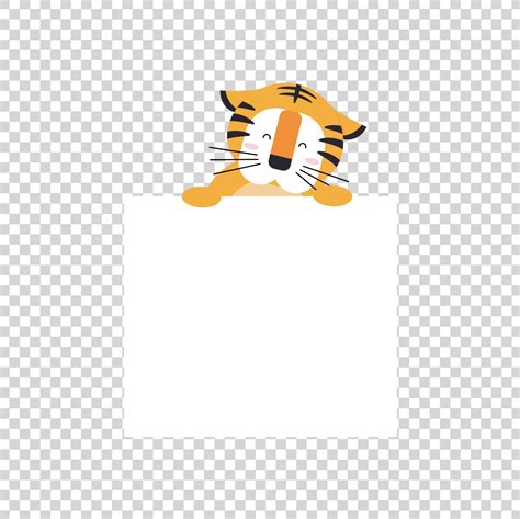 호랑이 푯말 Png 투명배경 일러스트 다운로드 어반브러시 Png