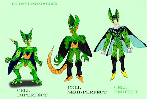 Dragon Ball Z Cell Evolution Forms By Davidshadow275 On Deviantart