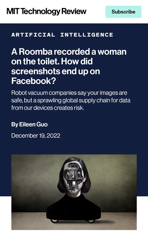 A Roomba Recorded A Woman On The Toilet How Did Screenshots End Up On Facebook R