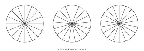 Segment Slice Icon Pie Chart Template Stock Vector Royalty Free