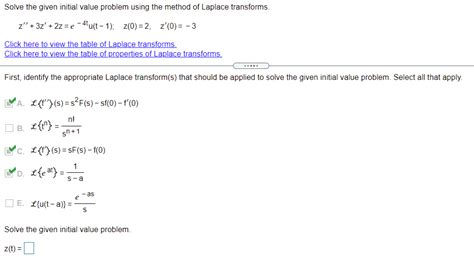 Solve The Given Initial Value Problem Using The