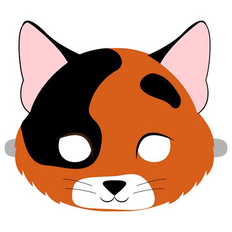 새끼 고양이 마스크 종이모형