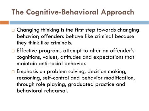 Cognitive Behavioral Theory Examples