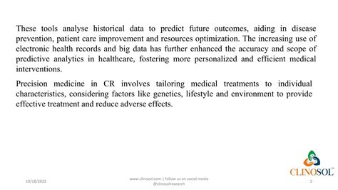 Machine Learning Algorithms For Predictive Analytics In Precision