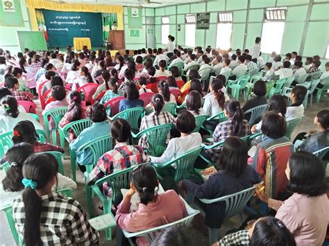 နတ်မောက်မြို့ အမှတ် ၁ အခြေခံပညာအထက်တန်းကျောင်းတွင် အသိပညာပေးဟောပြော ဆ