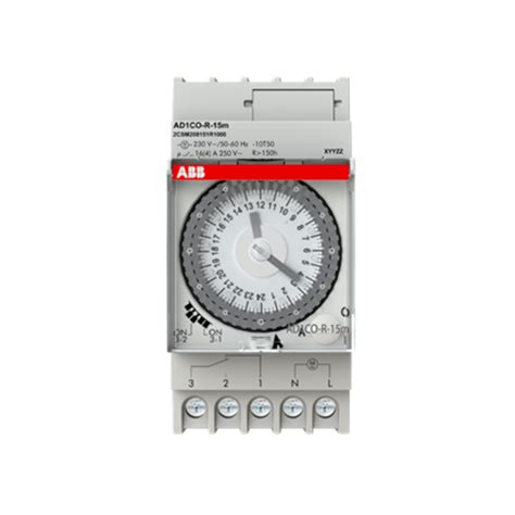 Jual Abb Ad1co R 15m Analog Time Switch Din Rail 24 Hours 2csm208151r1000 Oleh Pt Je Indonesia