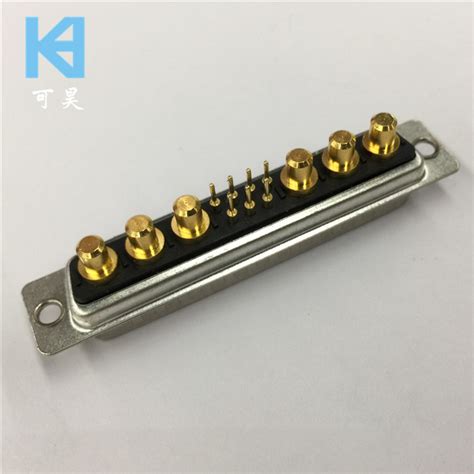 大电流 D Sub连接器直插13w6公座 混合大电源d Sub连接器13w6公座