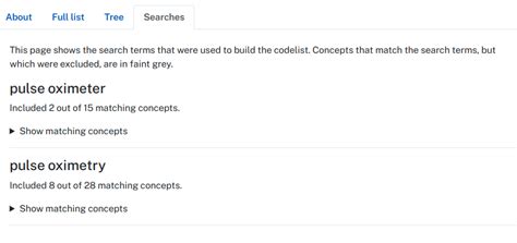 documentation opencodelists