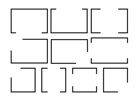 Open Rectangle Svg Split Rectangle Svg Rectangle Outline Svg Rectangle Frame Cut File Split