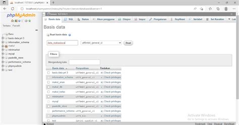 Membuat Rancangan Tabel Database Perpustakaan Ferdy Deva Pangestu