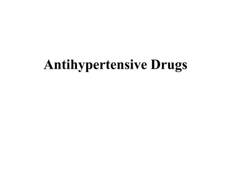 Antihypertensiveagentspdf