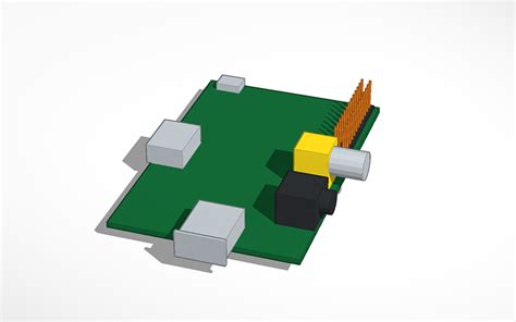 3d Design Raspberry Pi Model A Tinkercad