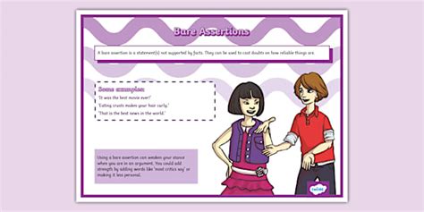 Bare Assertions A Display Poster Teacher Made Twinkl