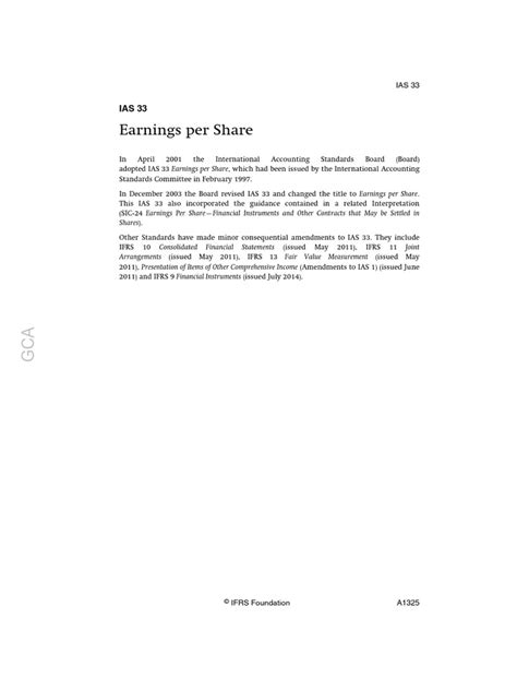 Eps Ias 33 2019 1 Pdf International Financial Reporting Standards