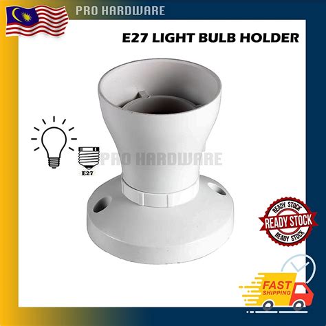 E27 Batten Lamp Holder Socket Light Bulb Holder C W Base White