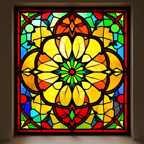 Colorful Stained Glass Window Design Free Download Ai Scribbles