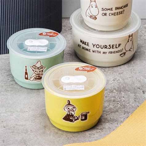 Moomin Porcelain Storage Container 4p Set Ttso