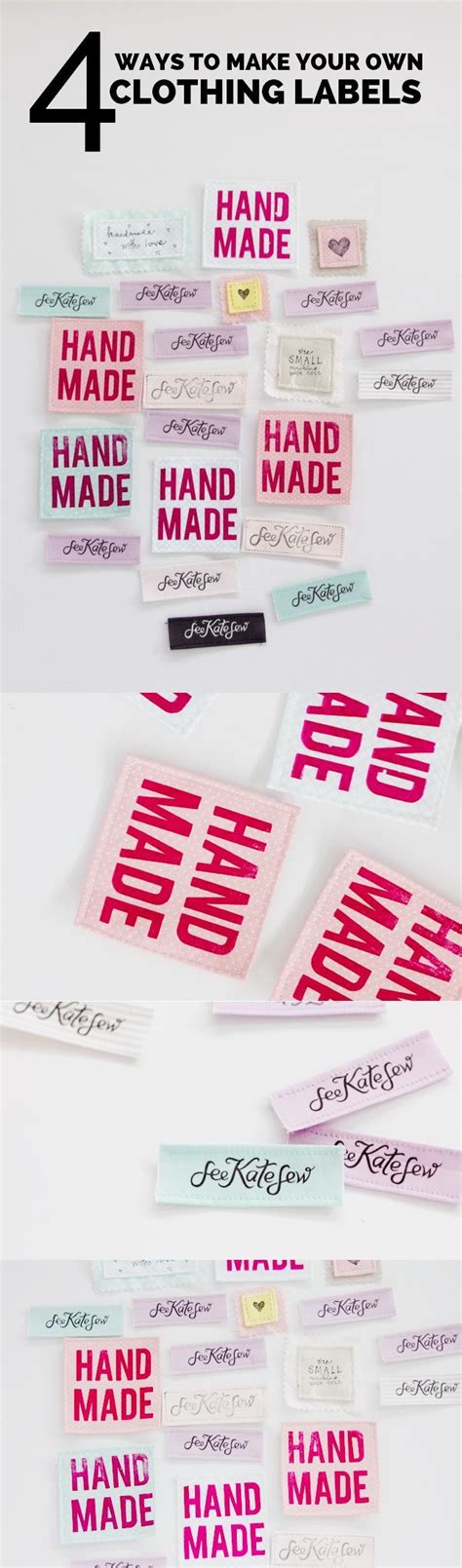 Ways To Make Your Own Clothing Labels With HPx Sewing Labels Handmade Clothing Labels