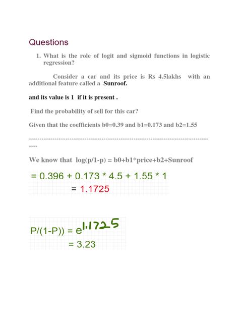 Logistic Regression Example Illustrated Pdf Logistic Regression