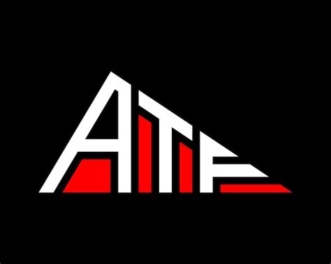 Premium Vector Triangle Shape Atf Letter Logo Design