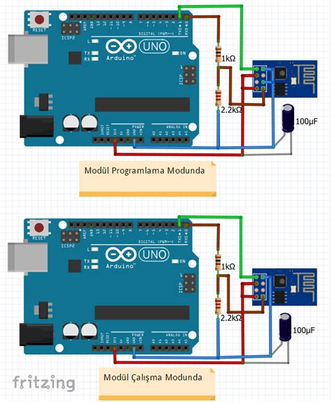 Arduino Ve Ets8266 01 Wifi Modülü Giriş Eğitim Şart