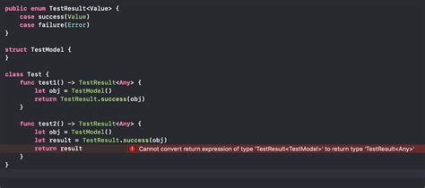 Swift Why It Cannot Convert Return Expression Of Type Stack Overflow