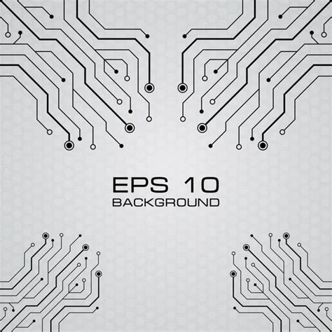 Vector Printed Circuit Board Background Stock Vector Image By ©d1min