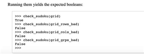 Solved Checksudoku Grid Given A 9x9 2d List Check If It