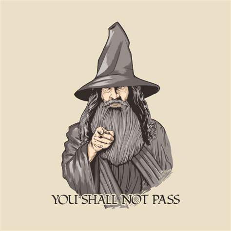 You Shall Not Pass Gandalf T Shirt The Shirt List