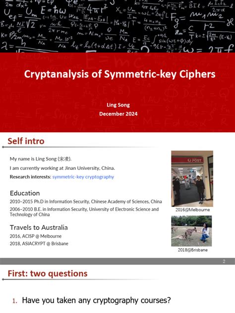 Cryptanalysis Of Symmetric Key Ciphers Slides Pdf Cryptography