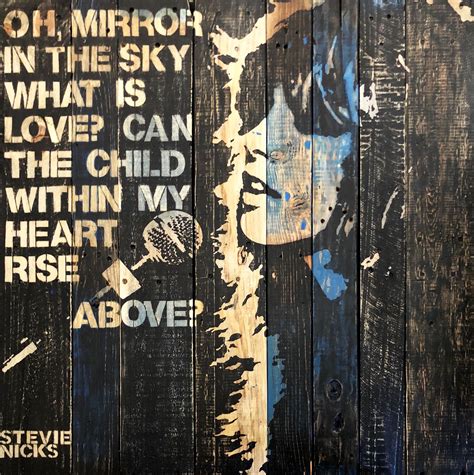 Carter Agassi Art Stevie Nicks 36x36 Oh Mirror In The Sky What