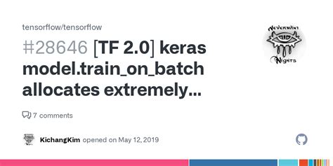 Tf 20 Keras Modeltrainonbatch Allocates Extremely Large Cpu