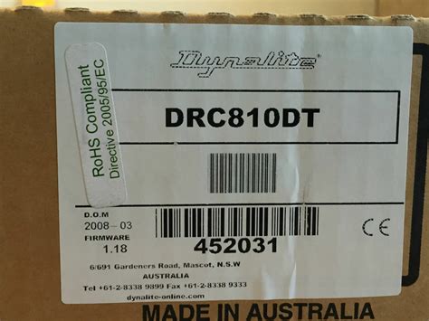 Philips Dynalite Drc810dt Relay Controller Double Throw Dynet 8x10a 230v 0 5a 1p Ebay