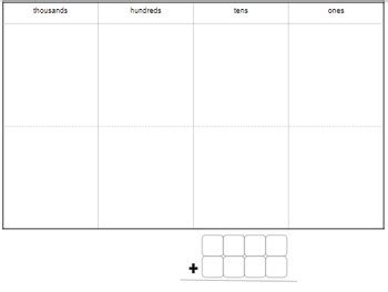 Place Value Addition Workmat By Ms FUNlayson TPT