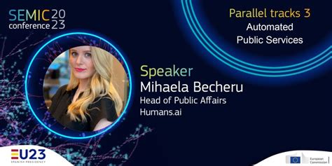 Mihaela Becheru On Linkedin Semic2023 Ai Innovation Publicpolicy Publicservices Eu