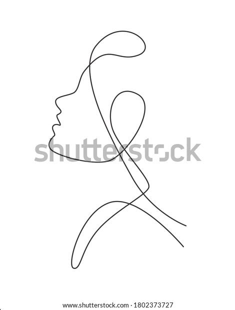 One Continuous Line Drawing Sexy Beauty Stock Vector Royalty Free Shutterstock
