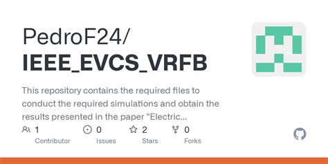 Github Pedrof24ieeeevcsvrfb This Repository Contains The Required Files To Conduct The