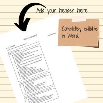 Developmental DAYC Assessment Checklists By Aspiring Owls Resources