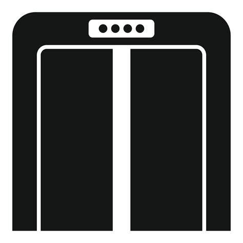 Exit Door Icon Simple Vector Automatic Fence Vector Art At Vecteezy