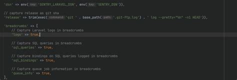 Release Tracking For Commits · Issue 426 · Getsentrysentry Laravel